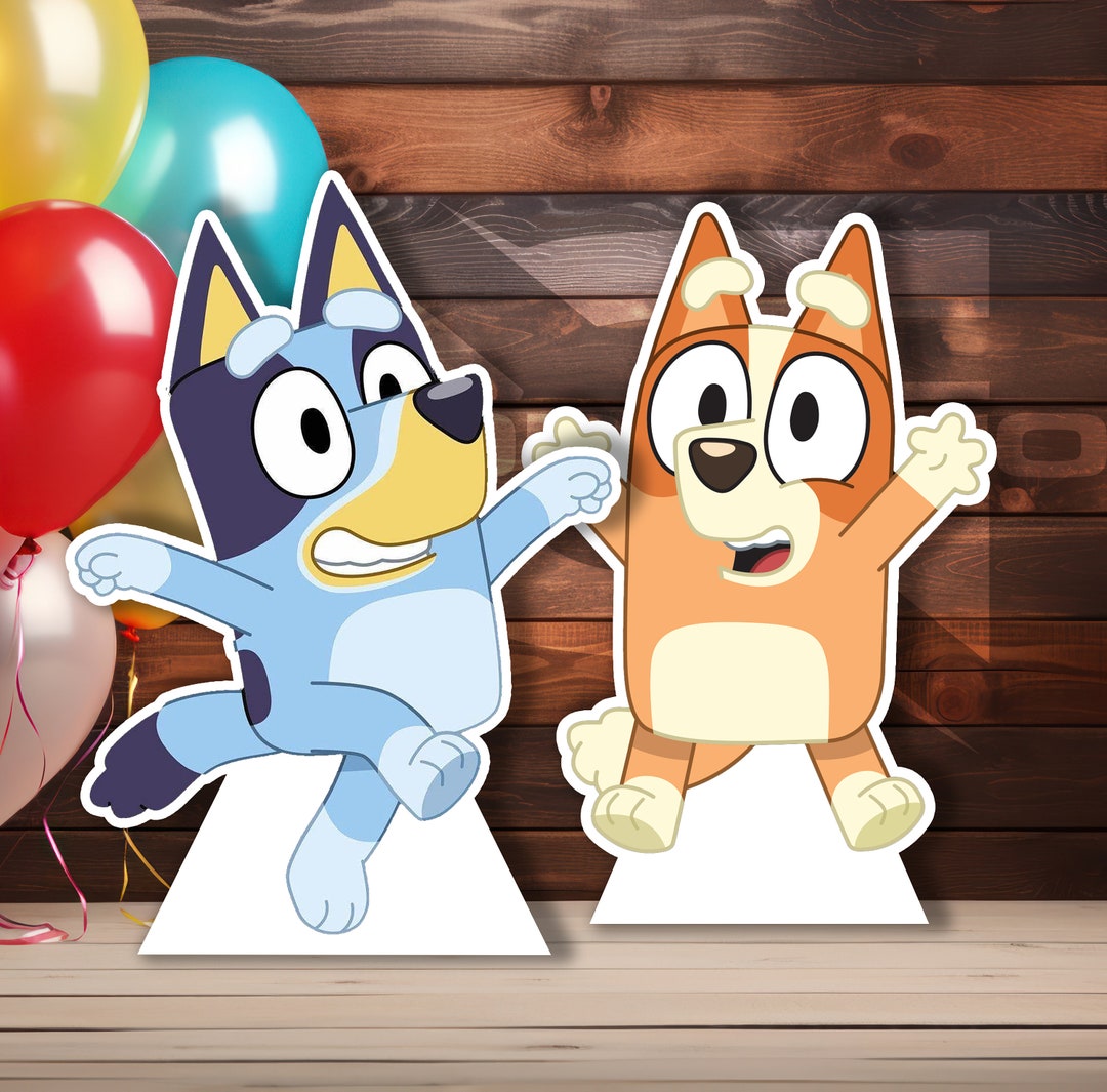 Bluey Life Size Cardboard Cut Outs by GOPROMOMG.COM - Etsy