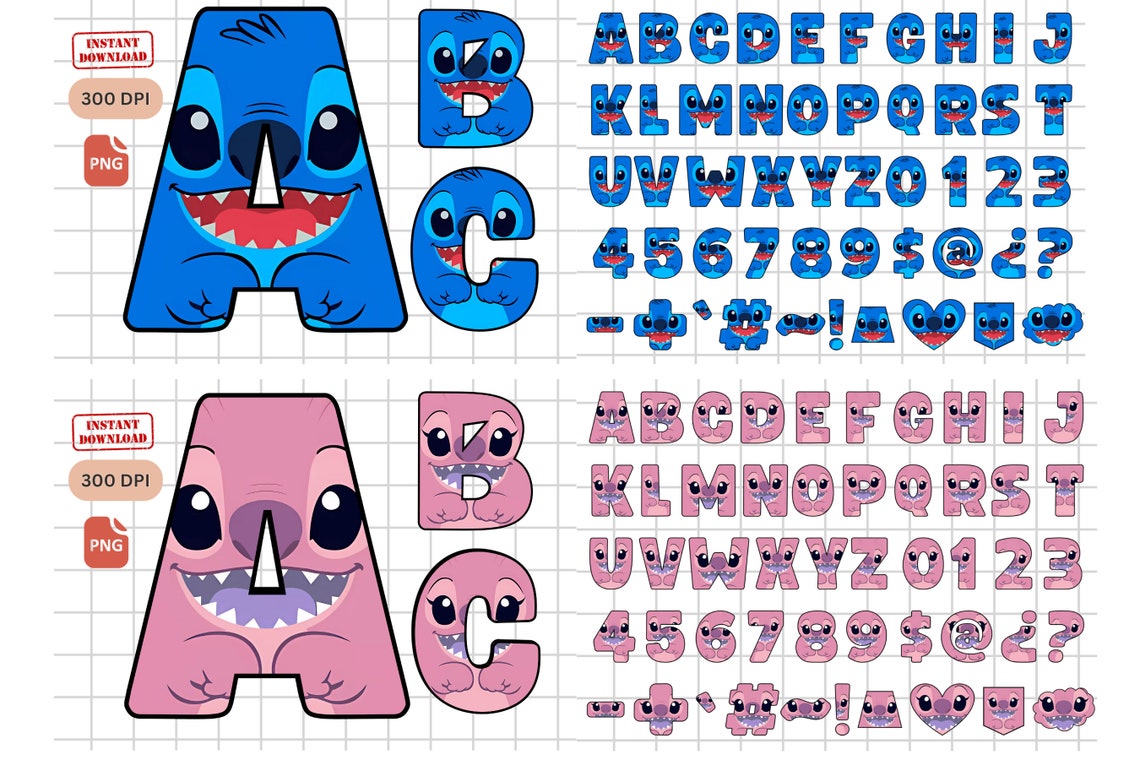 500 IMAGES, 10 Alphabets Stitch PNG Stitch Letters Png Stitch Birthday ...