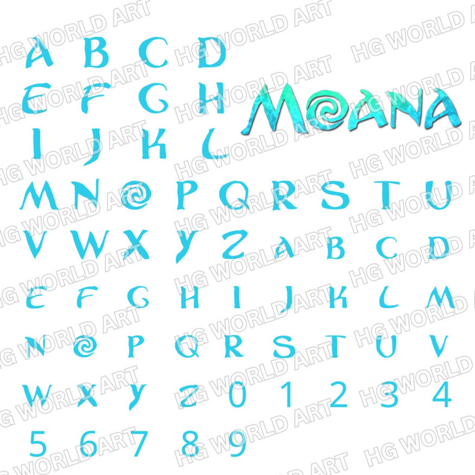 Moana Font, Moana Svg, Moana Font Svg, Moana Font Cricut, Moana Font ...
