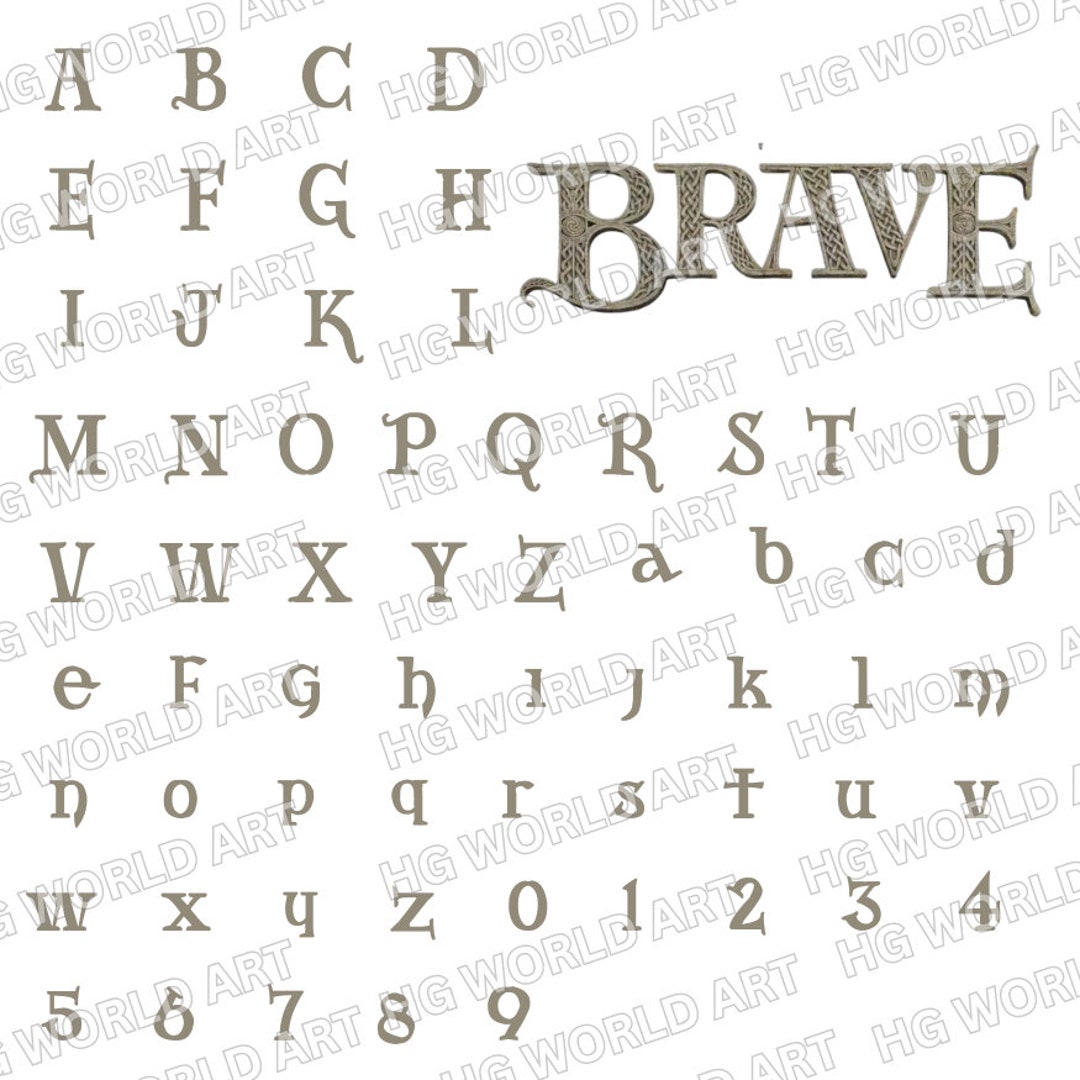 Brave Font, Brave Svg, Brave Font Svg, Brave Font Cricut, Brave Font ...