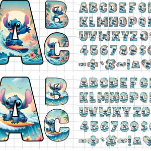 500 IMAGES, 10 Alphabets Stitch PNG Stitch Letters Png Stitch Birthday ...