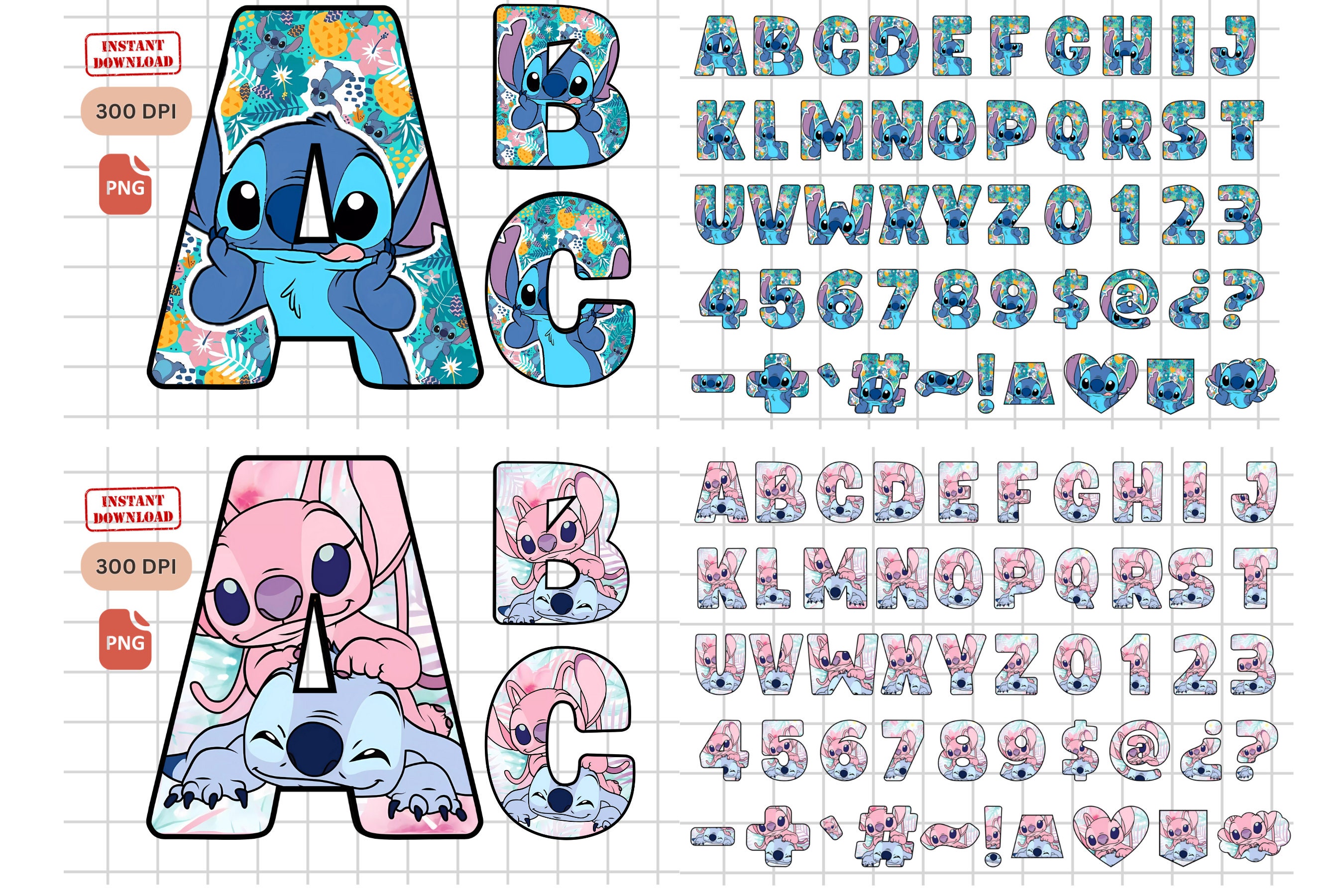 500 IMAGES, 10 Alphabets Stitch PNG Stitch Letters Png Stitch Birthday ...