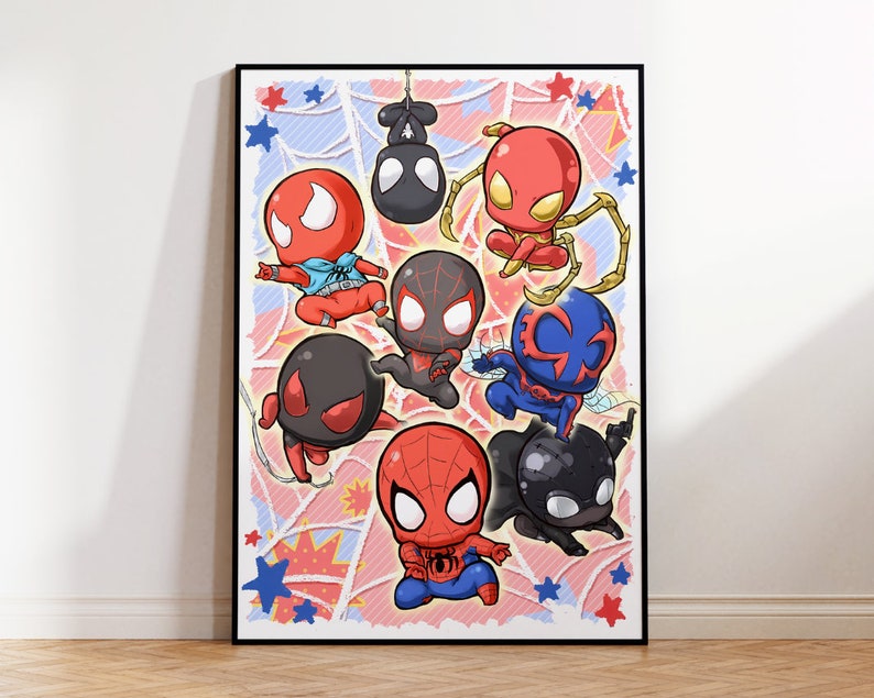 Superheroes Digital Posters, Boy Bedroom Decor, Kids Printable Wall Art ...