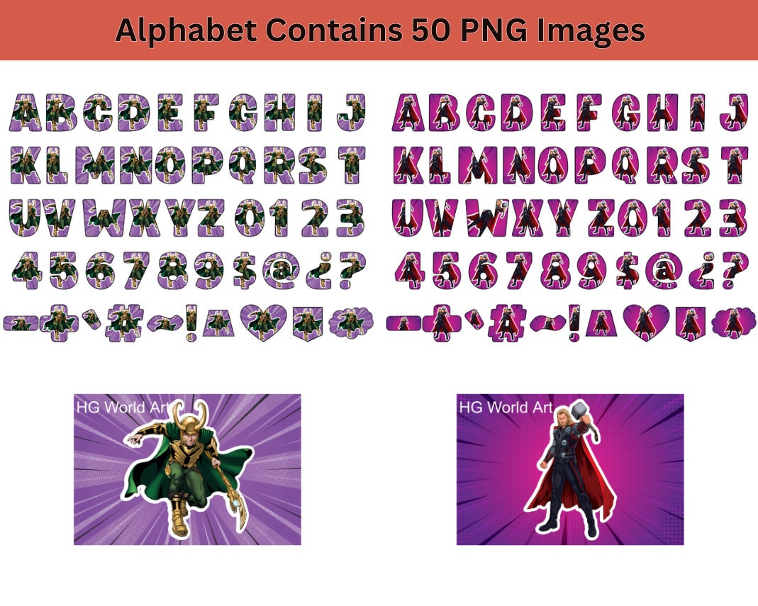 450 IMAGES 9 Superhero Alphabets Different Backgrounds Png Superhero ...