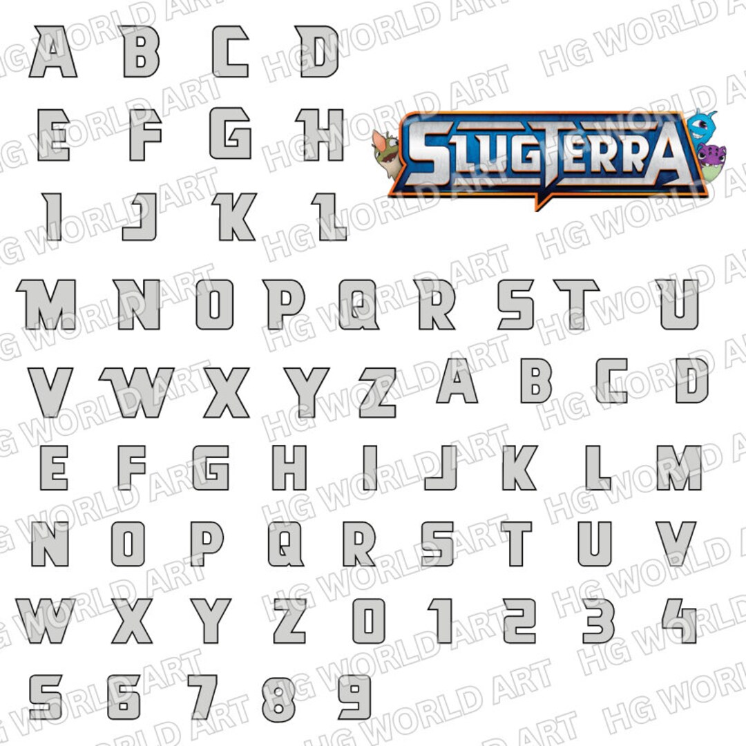 Slugterra Font, Slugterra Svg, Slugterra Font Svg, Slugterra Font ...