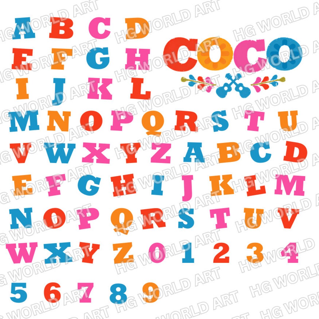 Coco Font, Coco Svg, Coco Font Svg, Coco Font Cricut, Coco Font ...