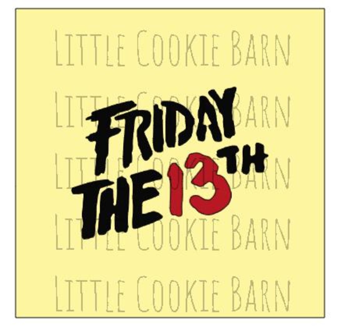 2-layer Friday 13th Cookie & Treat Stencil - Etsy