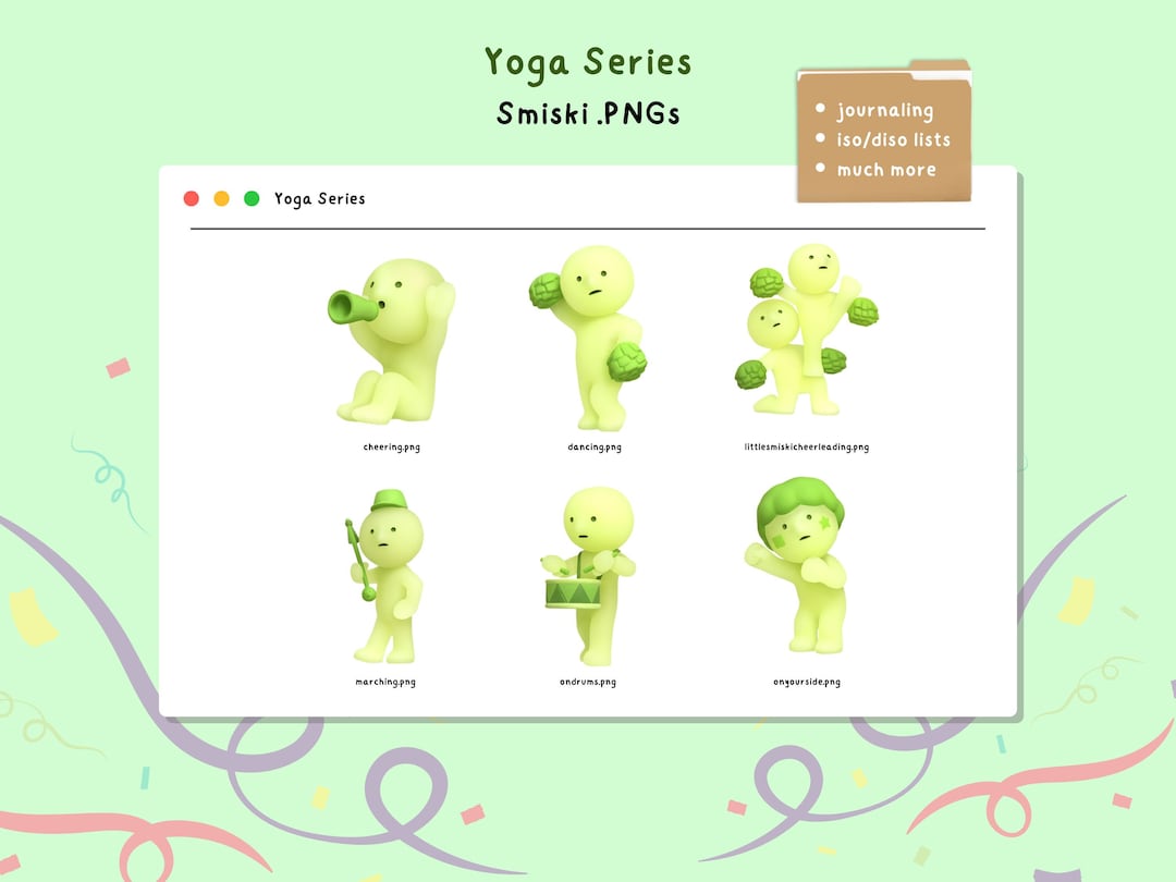 Smiski Cheer Series Transparent Clipart Pngs (6 Clipart for Digital ...