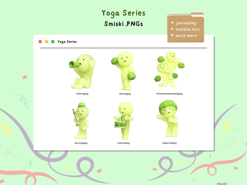 Smiski Cheer Series Transparent Clipart Pngs (6 Clipart for Digital ...