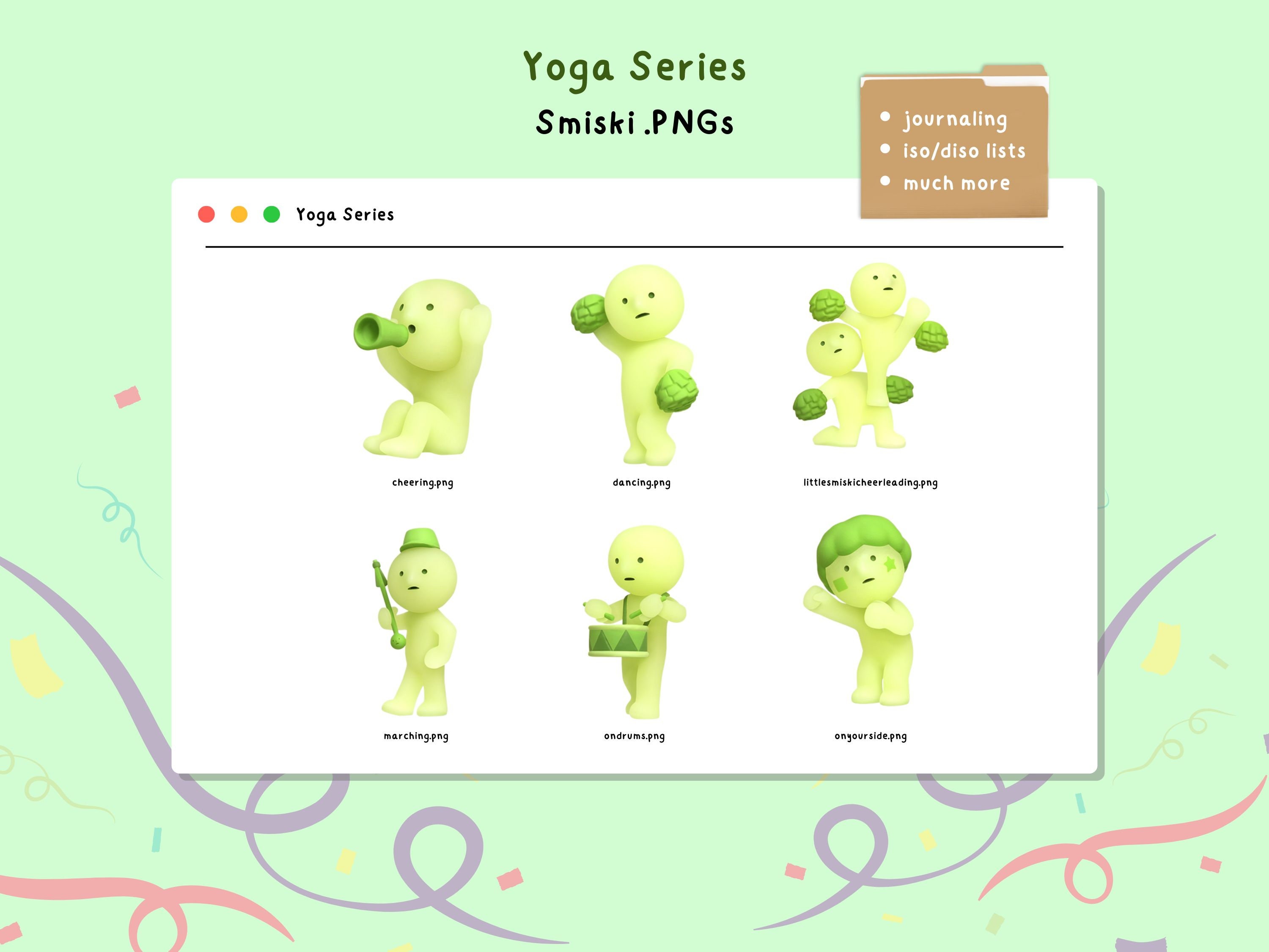 Smiski Cheer Series Transparent Clipart Pngs (6 Clipart for Digital ...