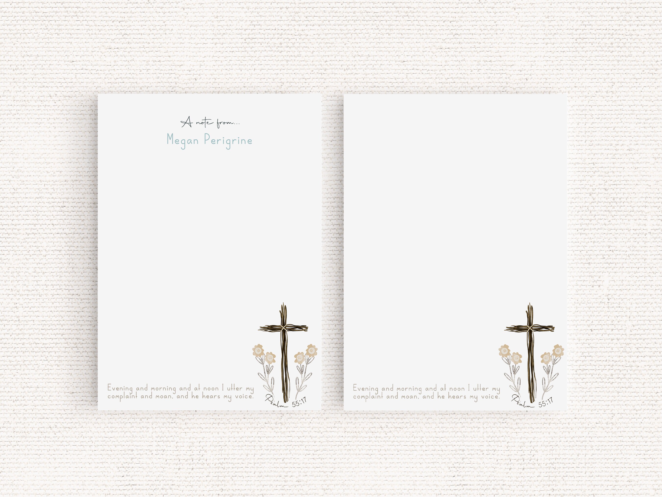 Custom Notepad With Bible Verse From Psalms Personalized Writing Paper ...