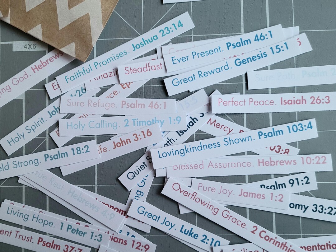 Bible Verse Stickers for Journaling and Scrapbooking, Colorful ...