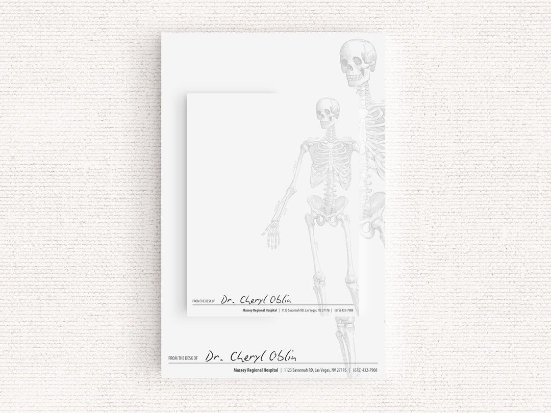 Personalized Notepad for Doctors, Anatomy Gift for Orthopedic Surgeons ...