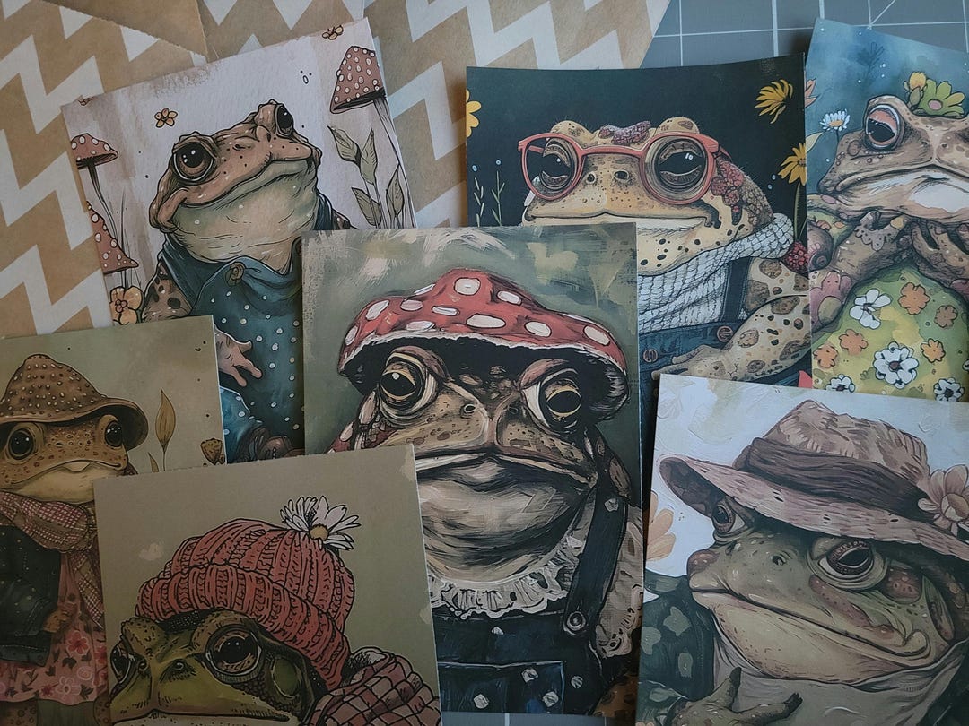 Life of A Toad, Cute Scrapbook and Journal Cards for Atcs, Collages ...