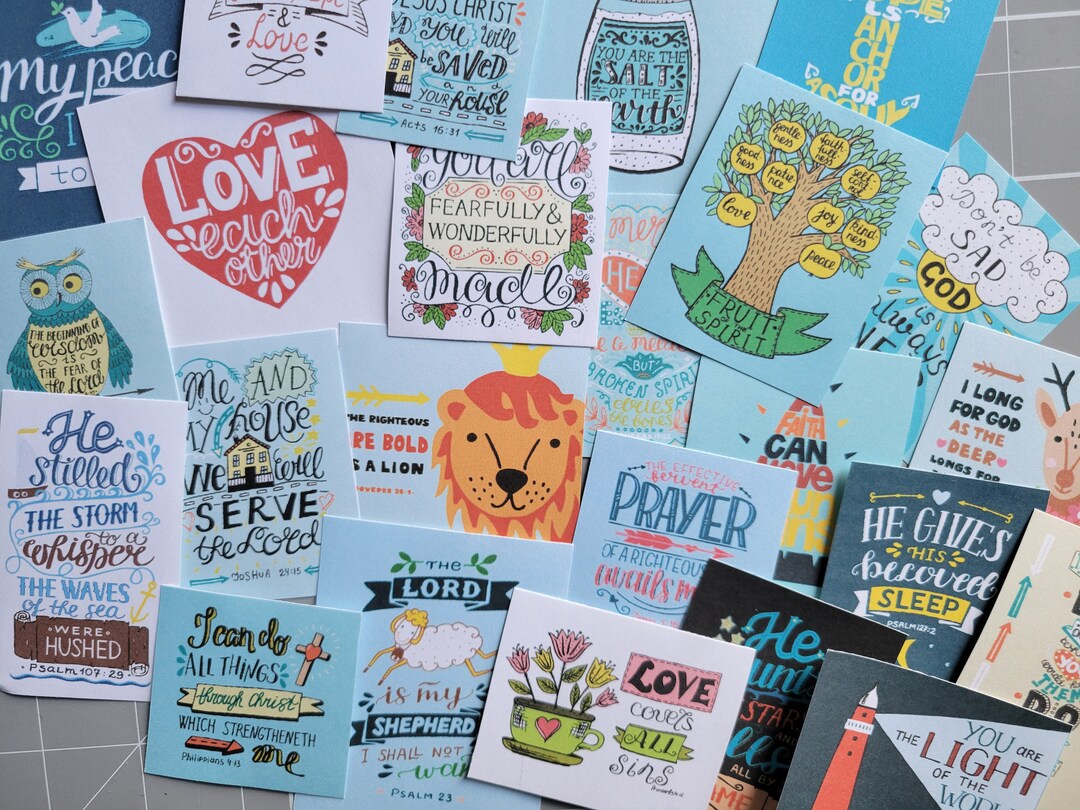 Bible Verse Stickers for Christians, Cute Scripture Sticker for ...
