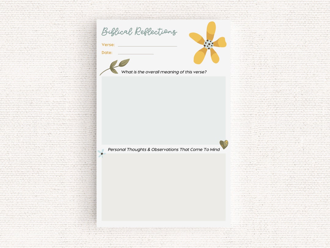 Bible Study and Sermon Notes Notepad for Christians, Biblical ...