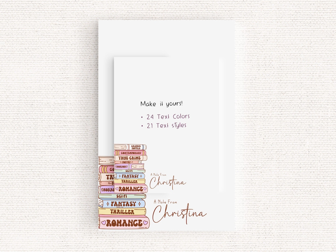 Bookish Personalized Notepad for Librarians, Principal, Book Lovers ...