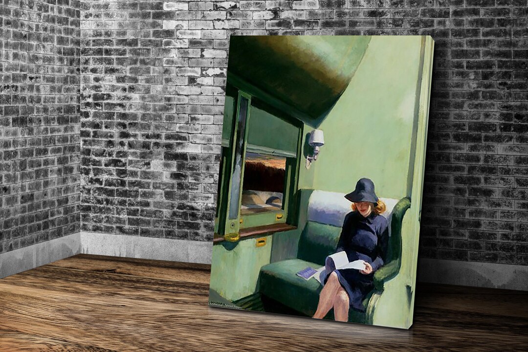 Edward Hopper - Compartment C, Car (1938) Canvas Art, Gallery Wrapped ...