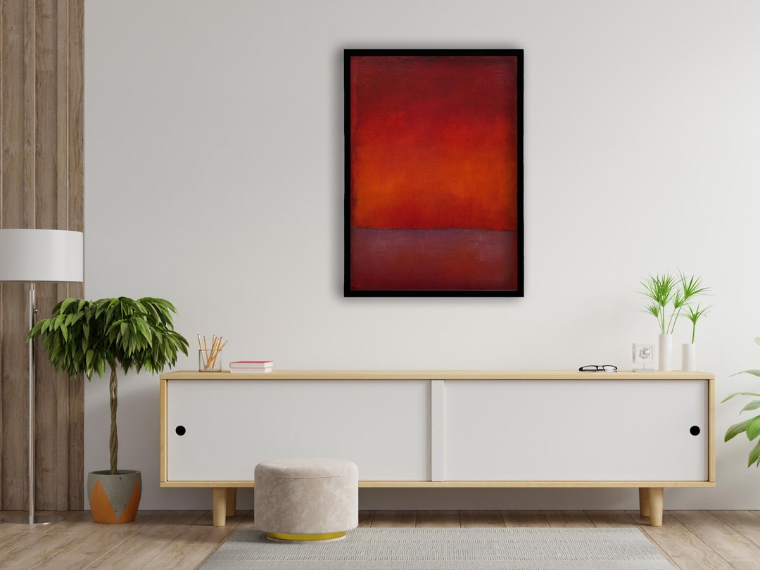 Mark Rothko Red Canvas Wall Art, Mark Rothko Production, Modern Wall ...