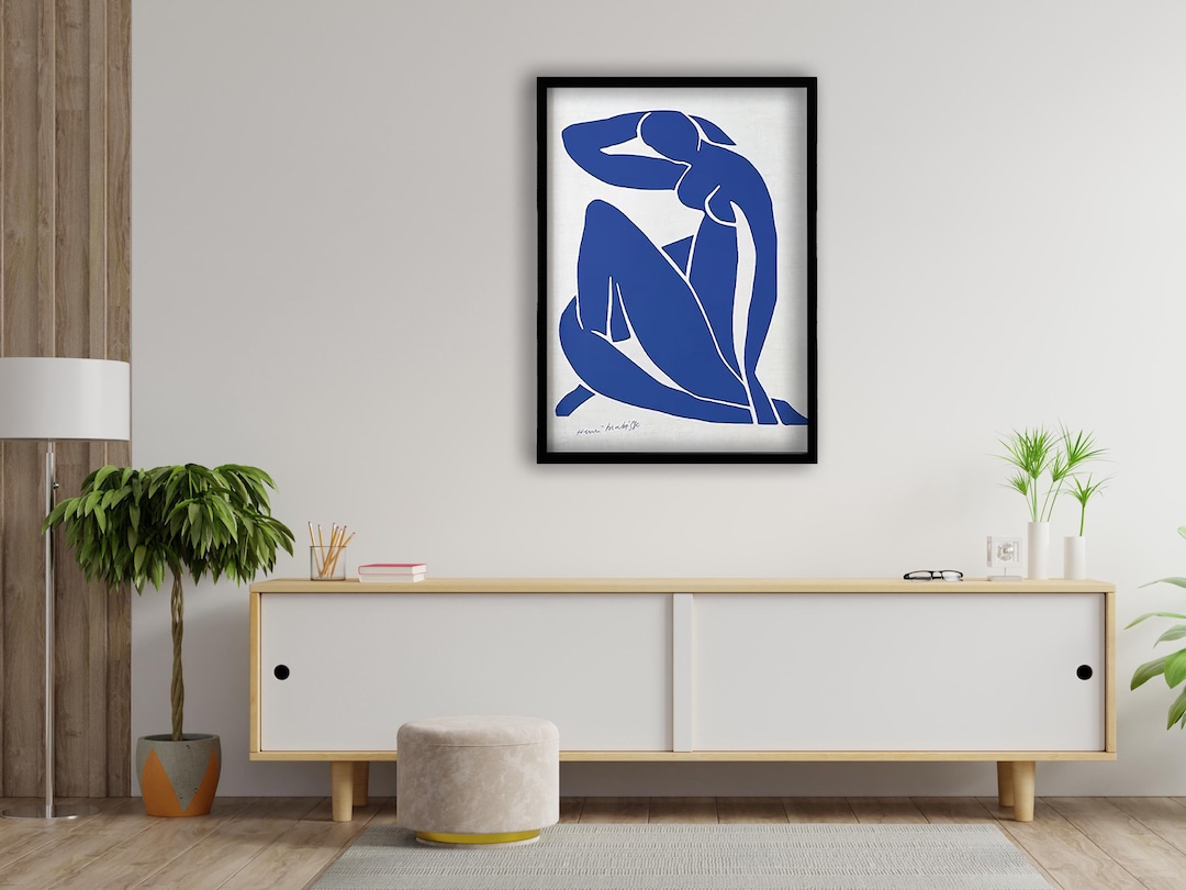 Framed Henri Matisse Nu Bleu, Matisse Blue Nude Canvas Print, Matisse ...