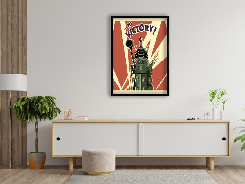 Doctor Who Poster, to Victory! - Dalek - Tv Show Poster, Frame Canvas ...