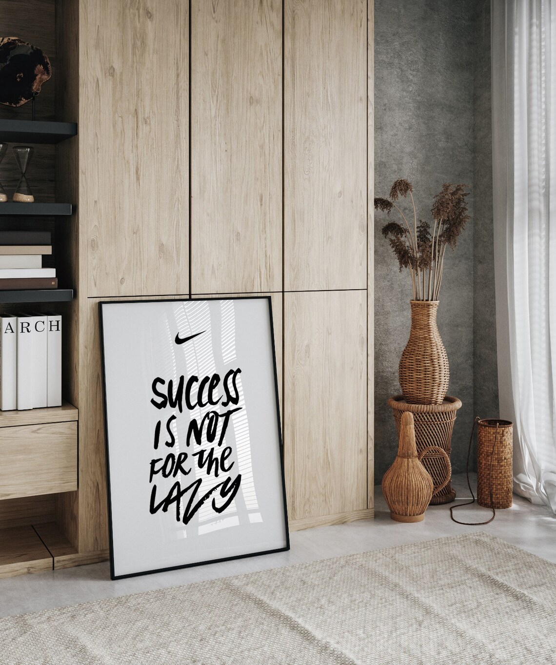 Success is Not for the Lazy Poster Print, Wall Art for Minimalist ...