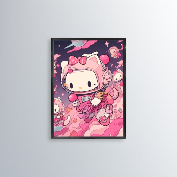 Hello Kittys Poster - Etsy