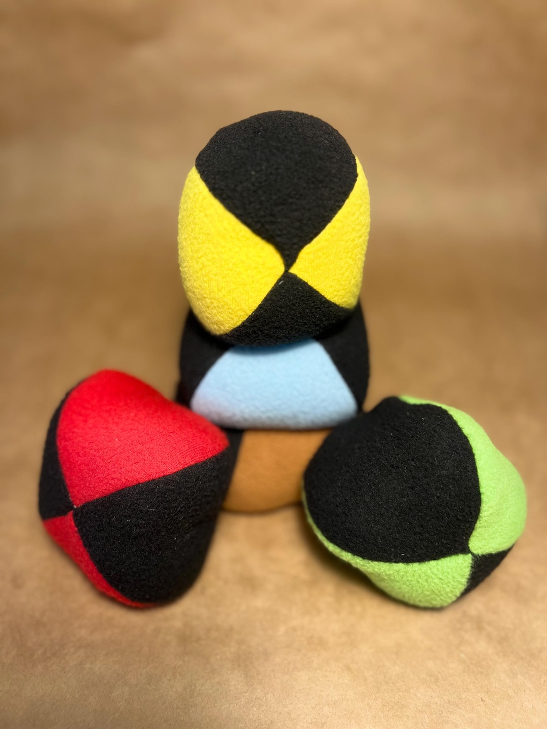 Handmade Felt 4 Panel Juggling Balls – Customizable Colors & Weight! - Etsy