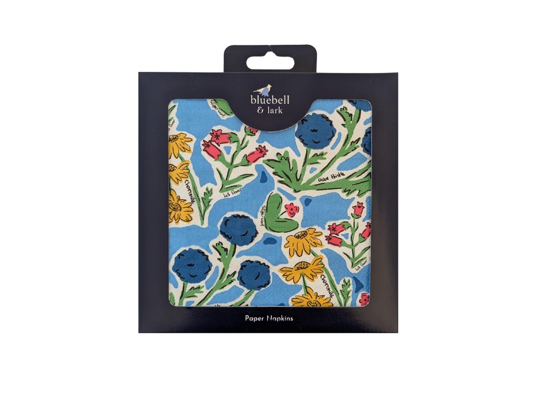 Bindweed Floral Paper Napkins – Botanical Table Decor, Eco-friendly 3 ...