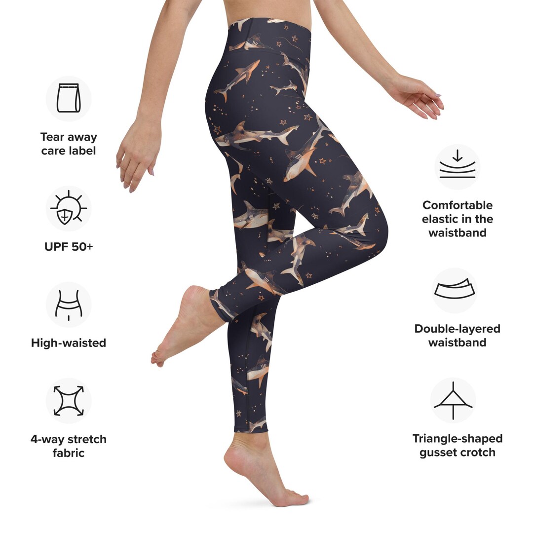 Celestial Shark Swim and Scuba Leggings - Etsy