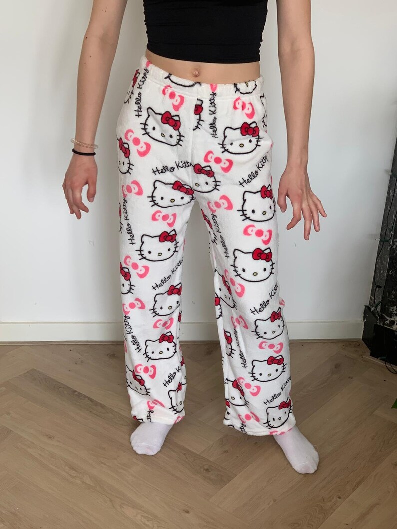 Hello Kitty Stretchy Lounge Pants: Cute & Comfy Pajama Bottoms - Etsy