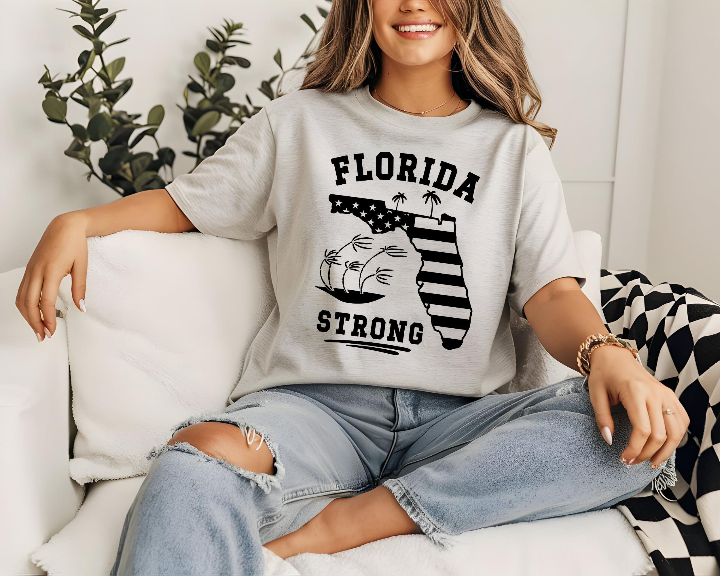 Florida Strong T-shirt Design, Unique Florida Shirt, Hurricane SVG ...