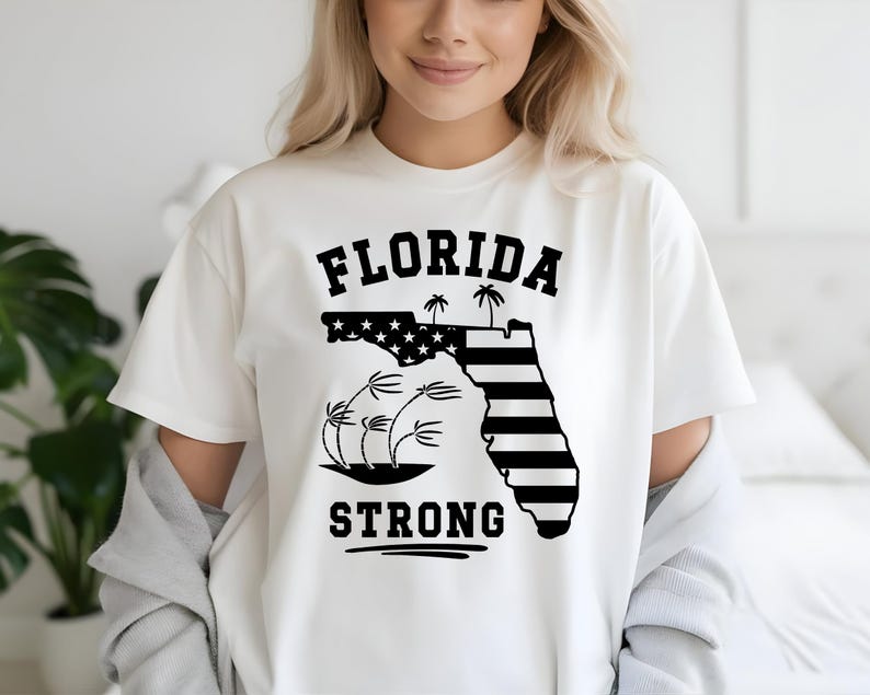 Florida Strong T-shirt Design, Unique Florida Shirt, Hurricane SVG ...