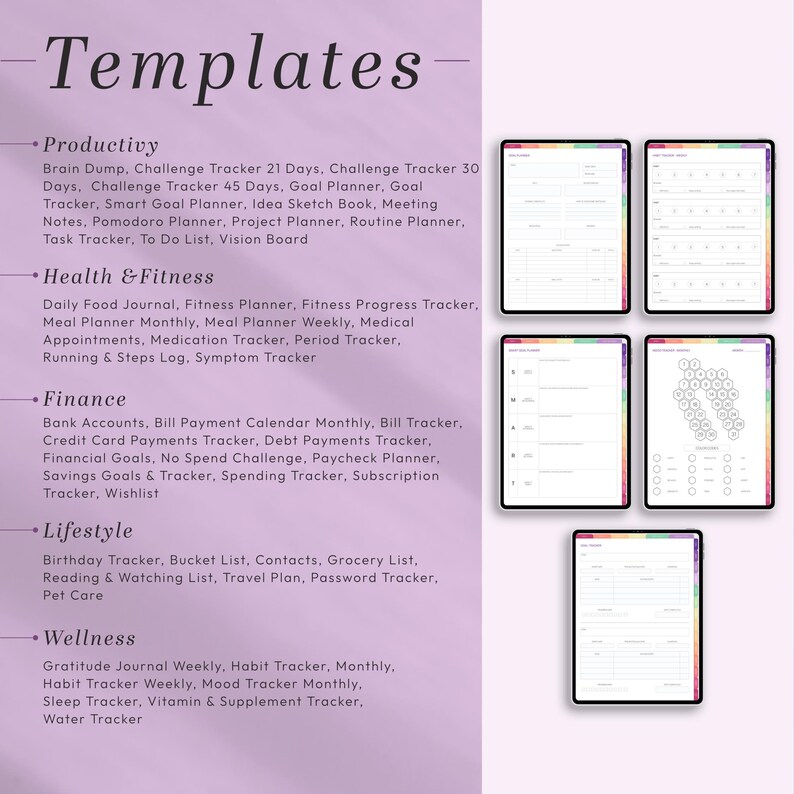 2026 Digital Life Planner – Goal Setting, Habit Tracking, Finance ...