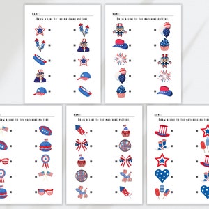 Printable Matching Worksheets, Match the Picture, Kindergarten ...