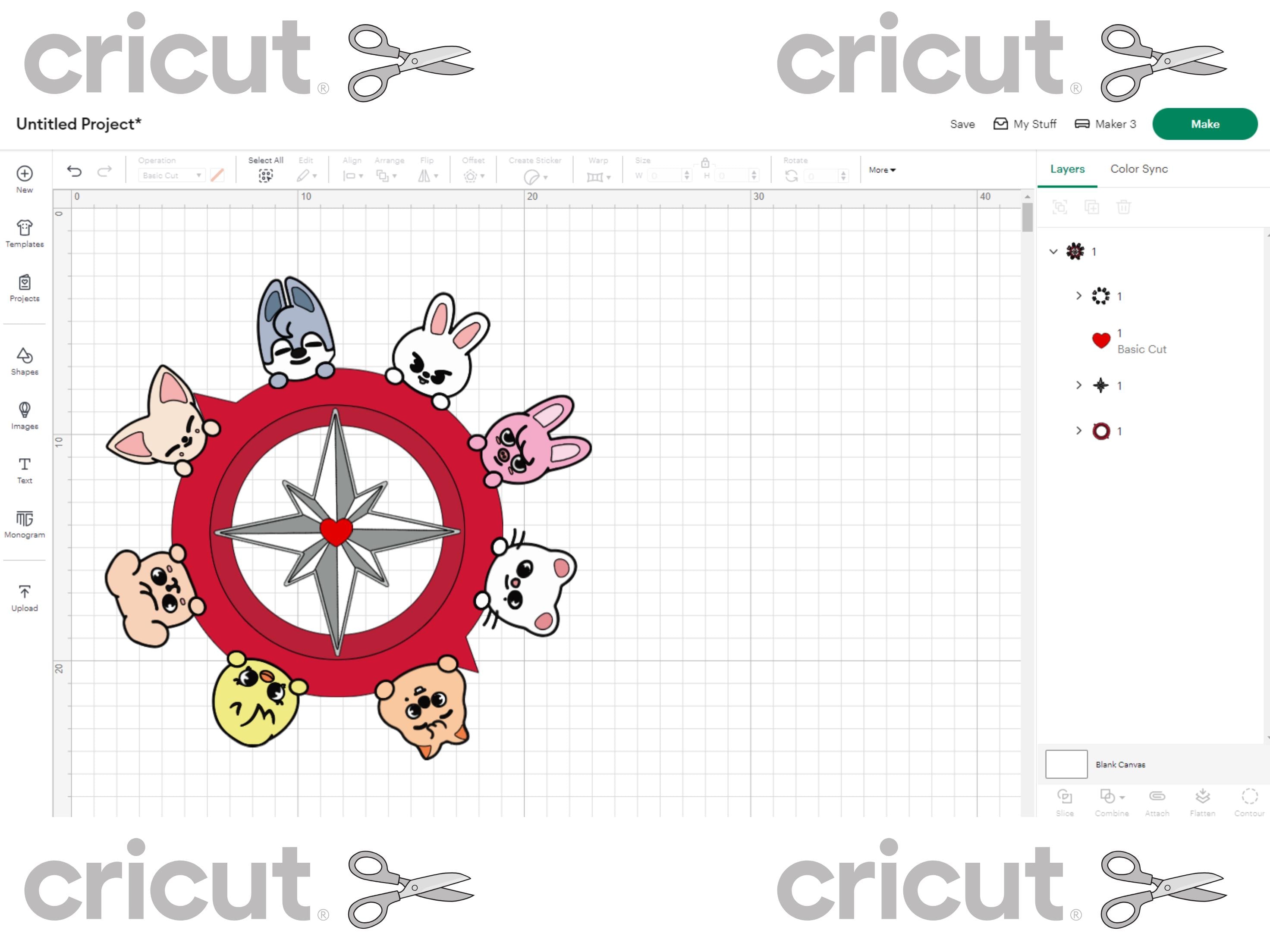 Stray Kids Skzoo Compass: Kpop Decal, Sticker Vector Files (digital ...