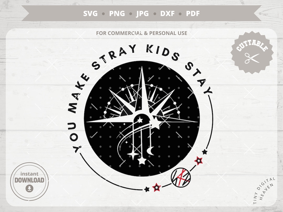 STRAY KIDS | Svg | Png | Jpg | Dxf | Pdf | SKZ Compass Logo | Stay ...