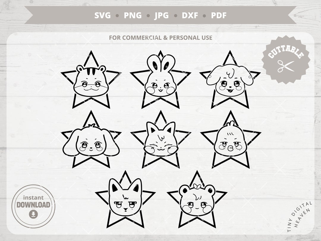 ATEEZ | Svg | Png | Jpg | Dxf | Pdf | Anistars | ATINY | Kpop Sticker ...