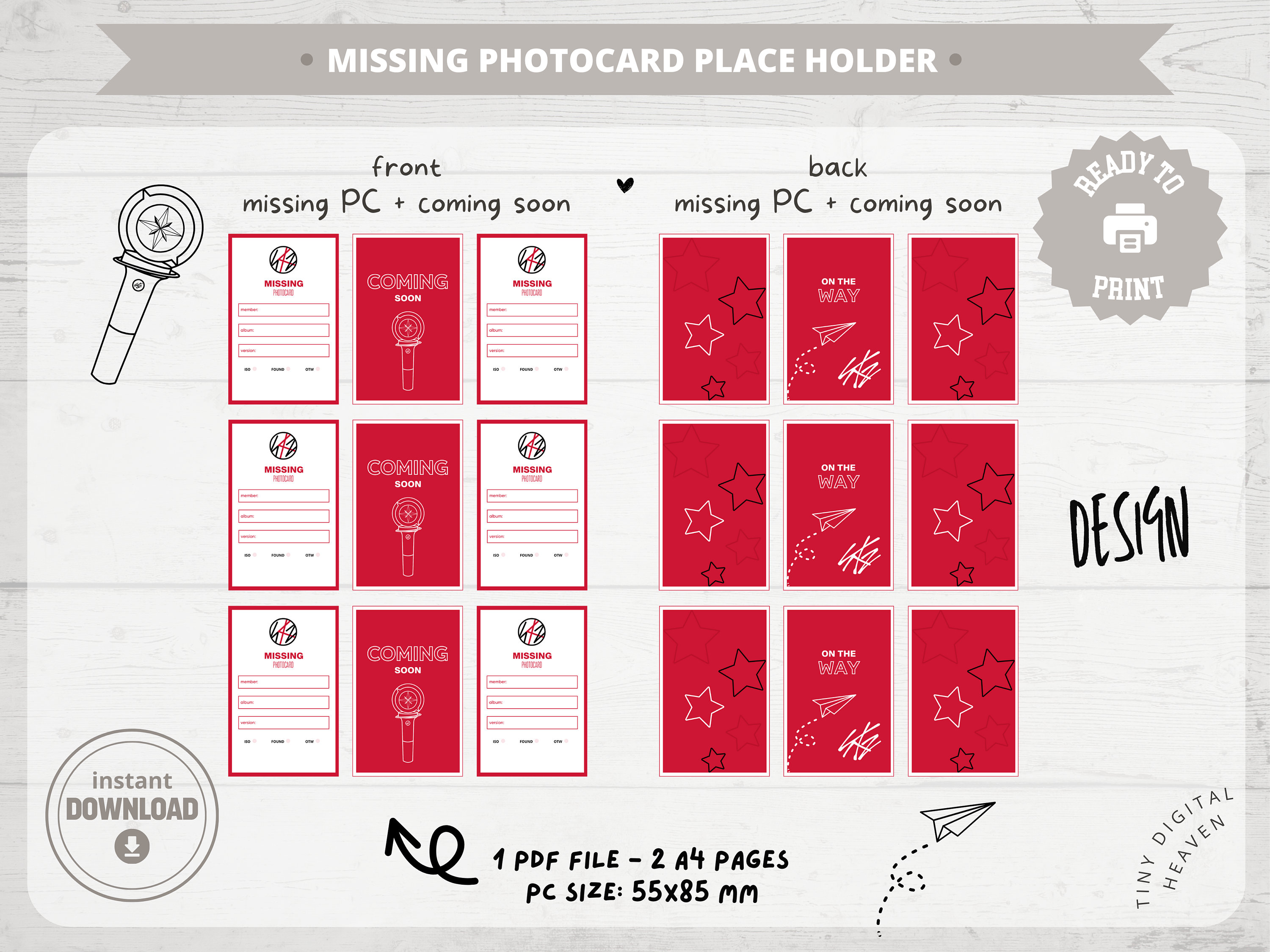 Stray Kids Missing Photocard Place Holder | Digital Download ...