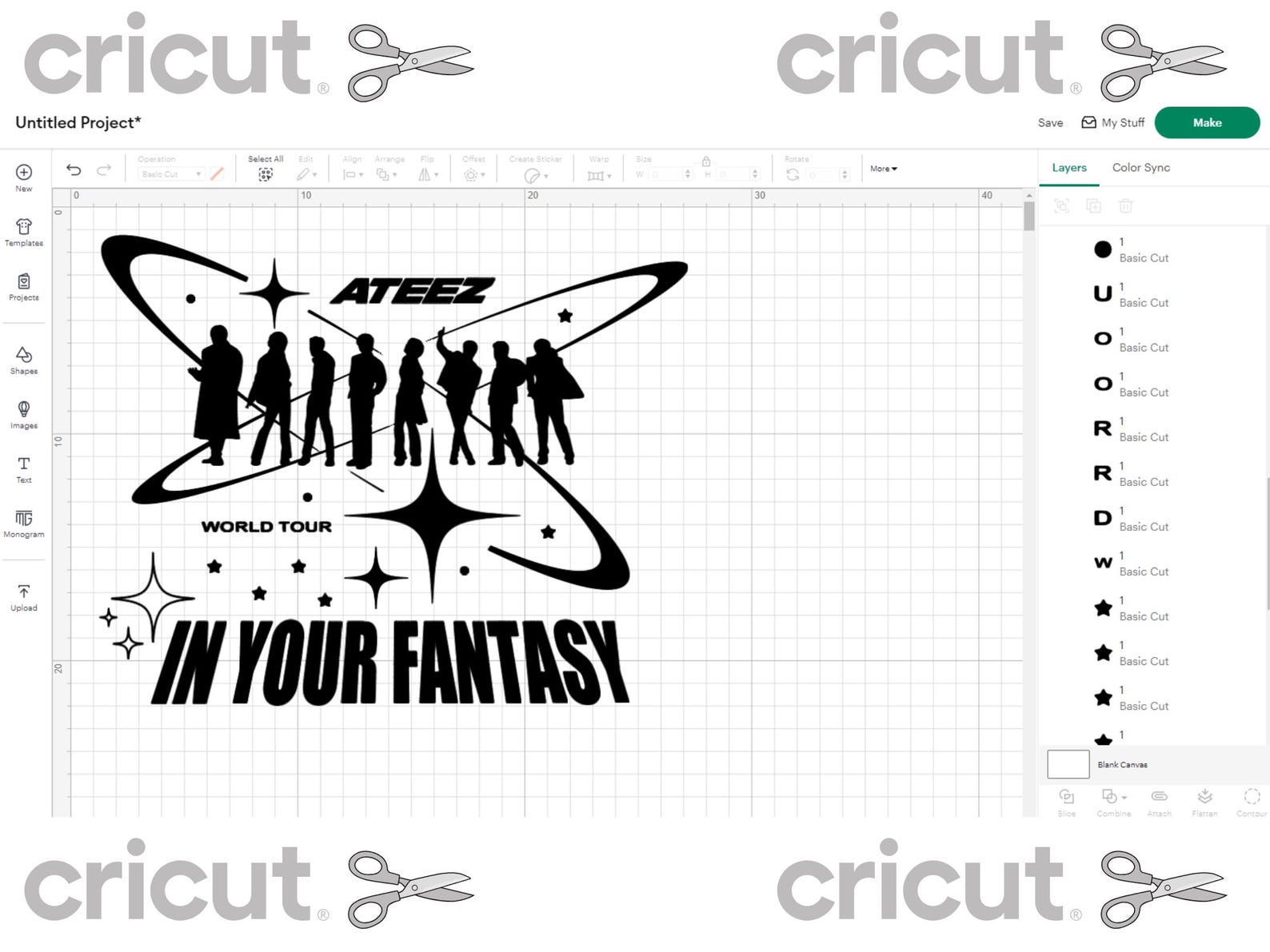ATEEZ Kpop Sticker Decal: ATINY in Your Fantasy Vector Files (digital ...