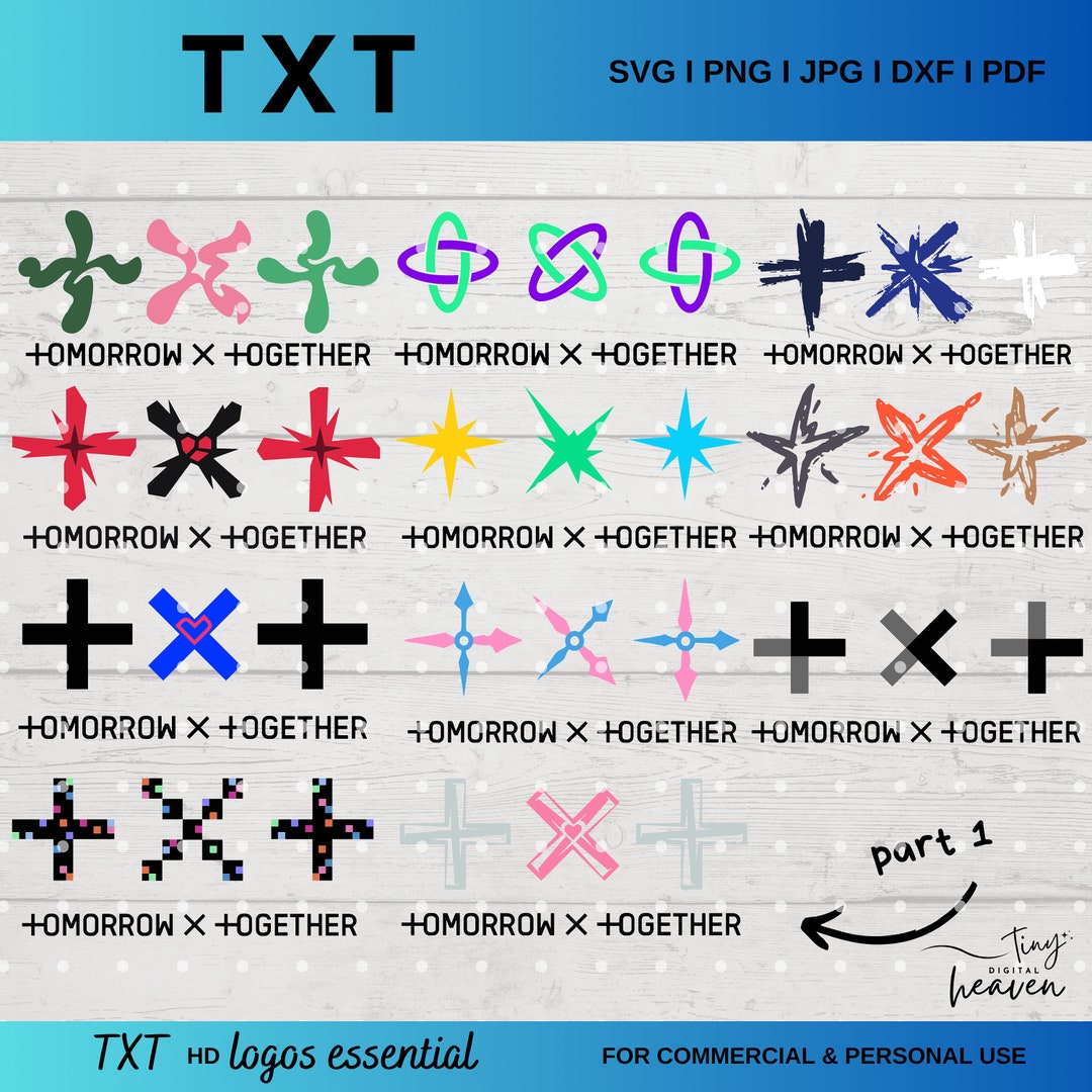 TXT Svg Png Jpg Dxf Pdf TXT Logos MOA Kpop Sticker Decal Vector Files ...