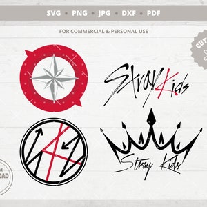 STRAY KIDS Svg Png Jpg Dxf Pdf Stray Kids Customised Logos Stay Kpop ...