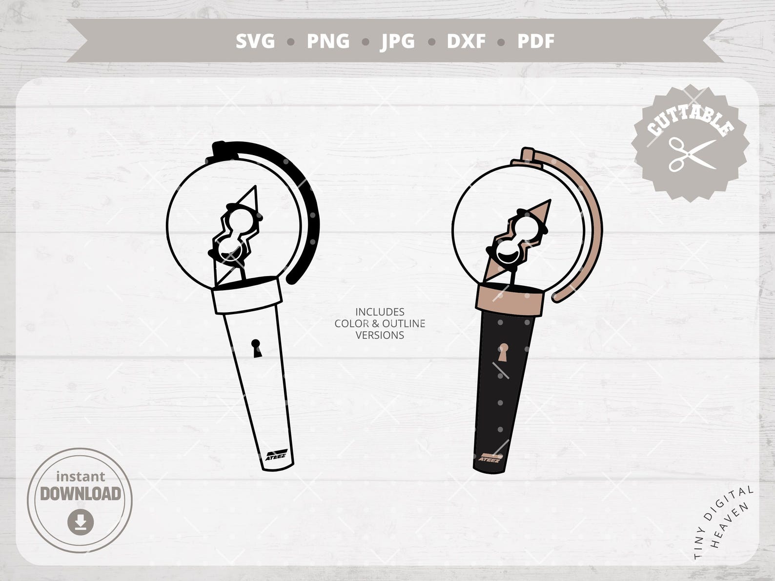ATEEZ Lightstick SVG | ATINY K-pop Vector Files (digital Download) - Etsy