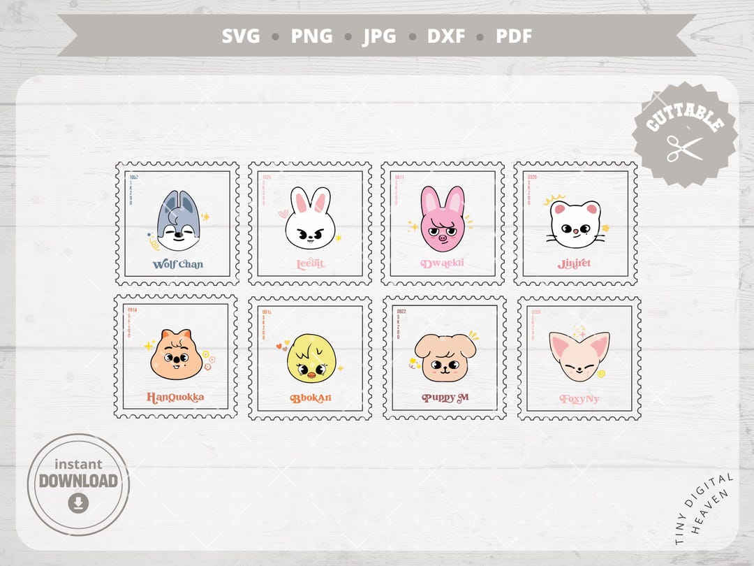 STRAY KIDS | Svg | Png | Jpg | Dxf | Pdf | Skzoo Stamps | STAY | Kpop ...