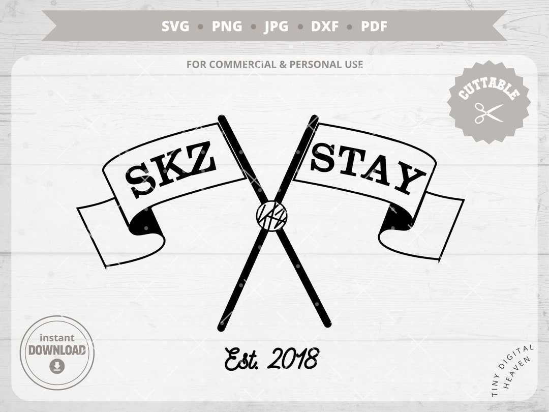 STRAY KIDS | Svg | Png | Jpg | Dxf | Pdf | Flag | STAY | Kpop Sticker ...