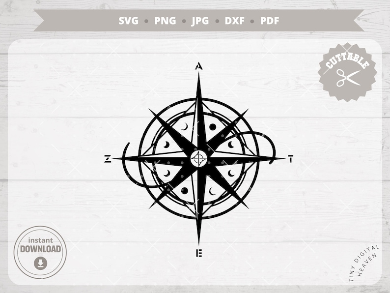ATEEZ Compass Kpop Sticker Decal: Cricut & Silhouette Vector Files ...
