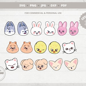 STRAY KIDS Svg Png Jpg Dxf Pdf Skzoo Double Faces STAY Kpop Sticker ...