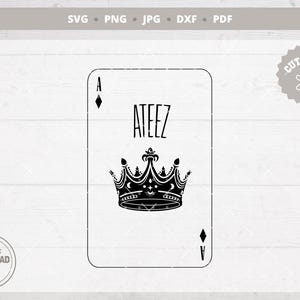 ATEEZ | Svg | Png | Jpg | Dxf | Pdf | Royal | ATINY | Kpop Sticker ...