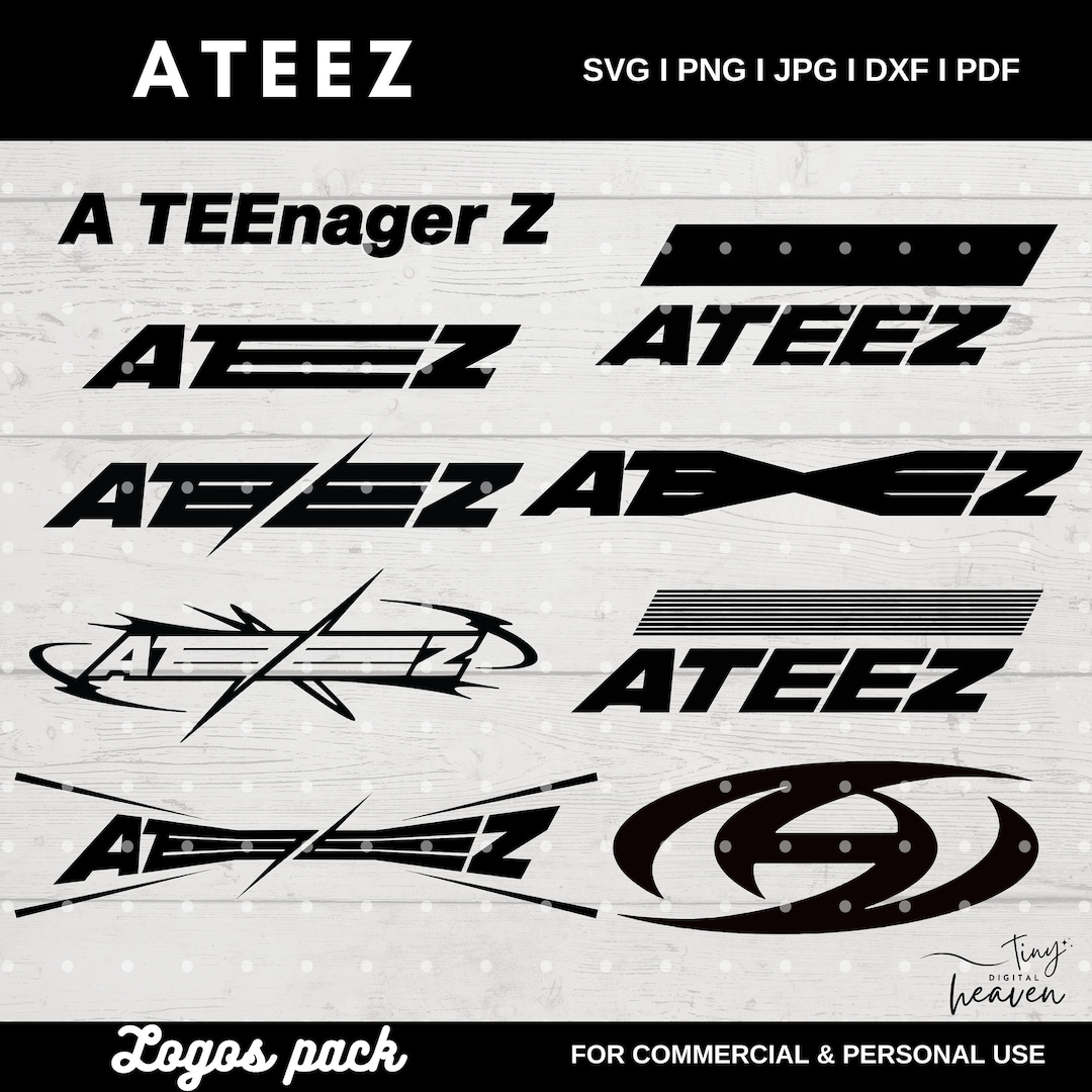 ATEEZ HD Logos Bundle Svg Png Jpg Dxf Pdf ATINY Digital Printable ...