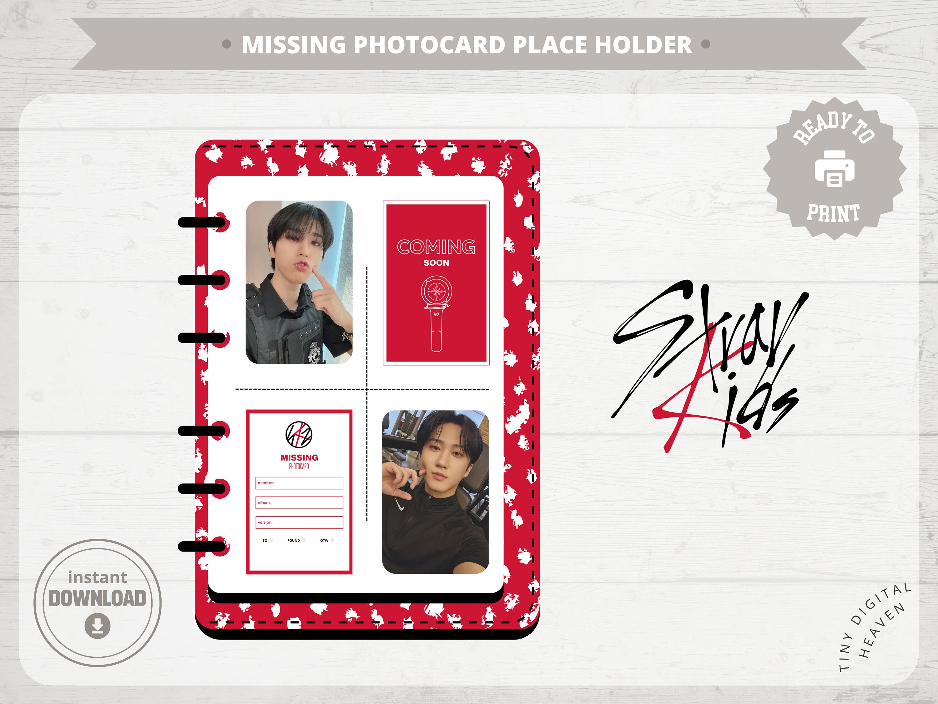 Stray Kids Missing Photocard Place Holder | Digital Download ...